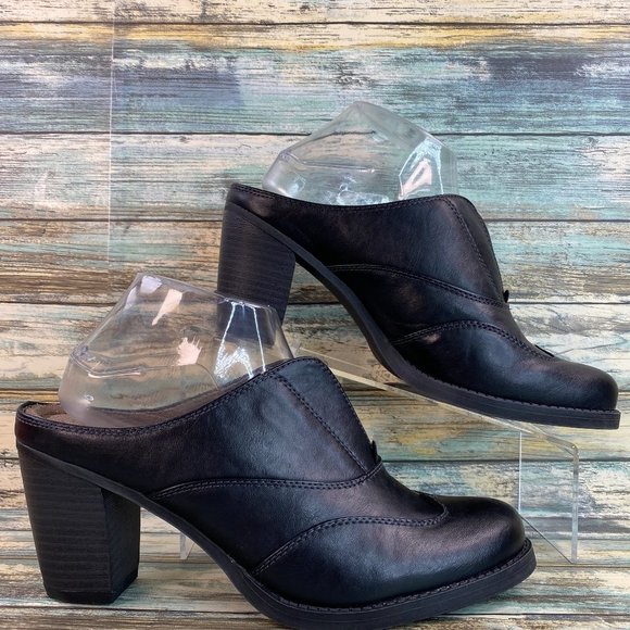 Natural Soul | Shoes | Natural Soul Cammie Womens Black Faux Leather ...